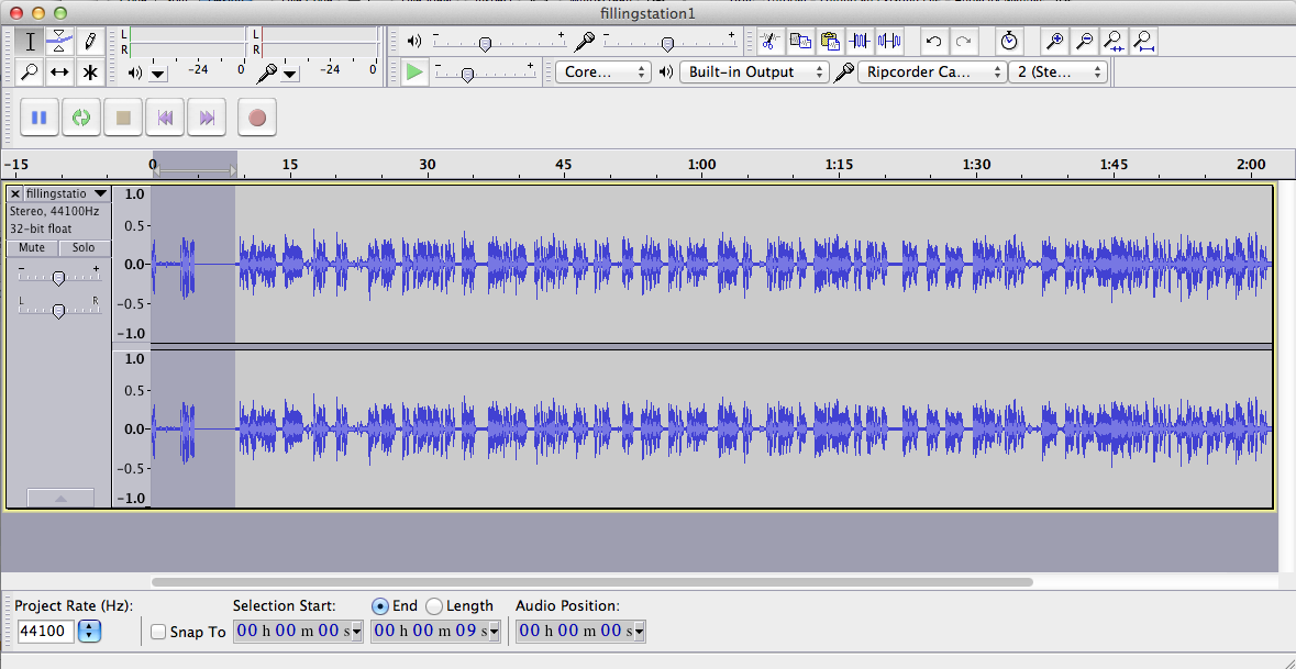 Tutorial - Editing an Existing File - Audacity Manual