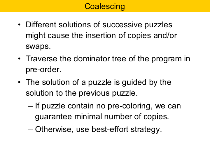 Register Allocation by Puzzle Solving